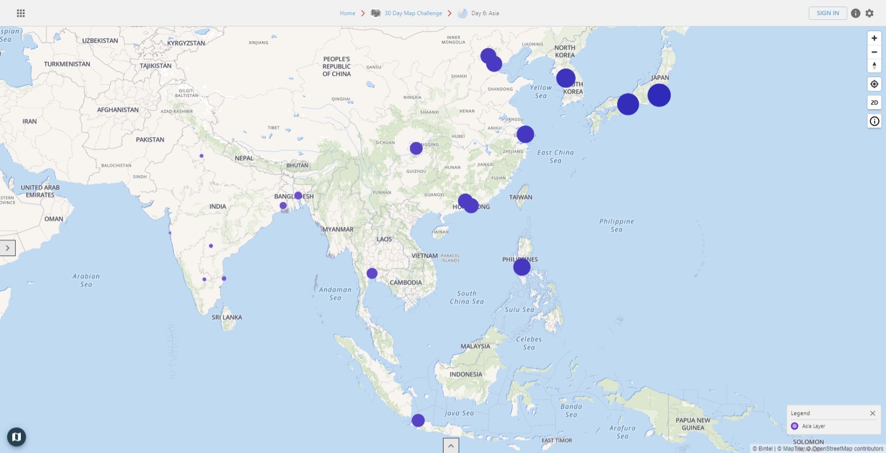 #30daymapchallenge Day 6: Asia